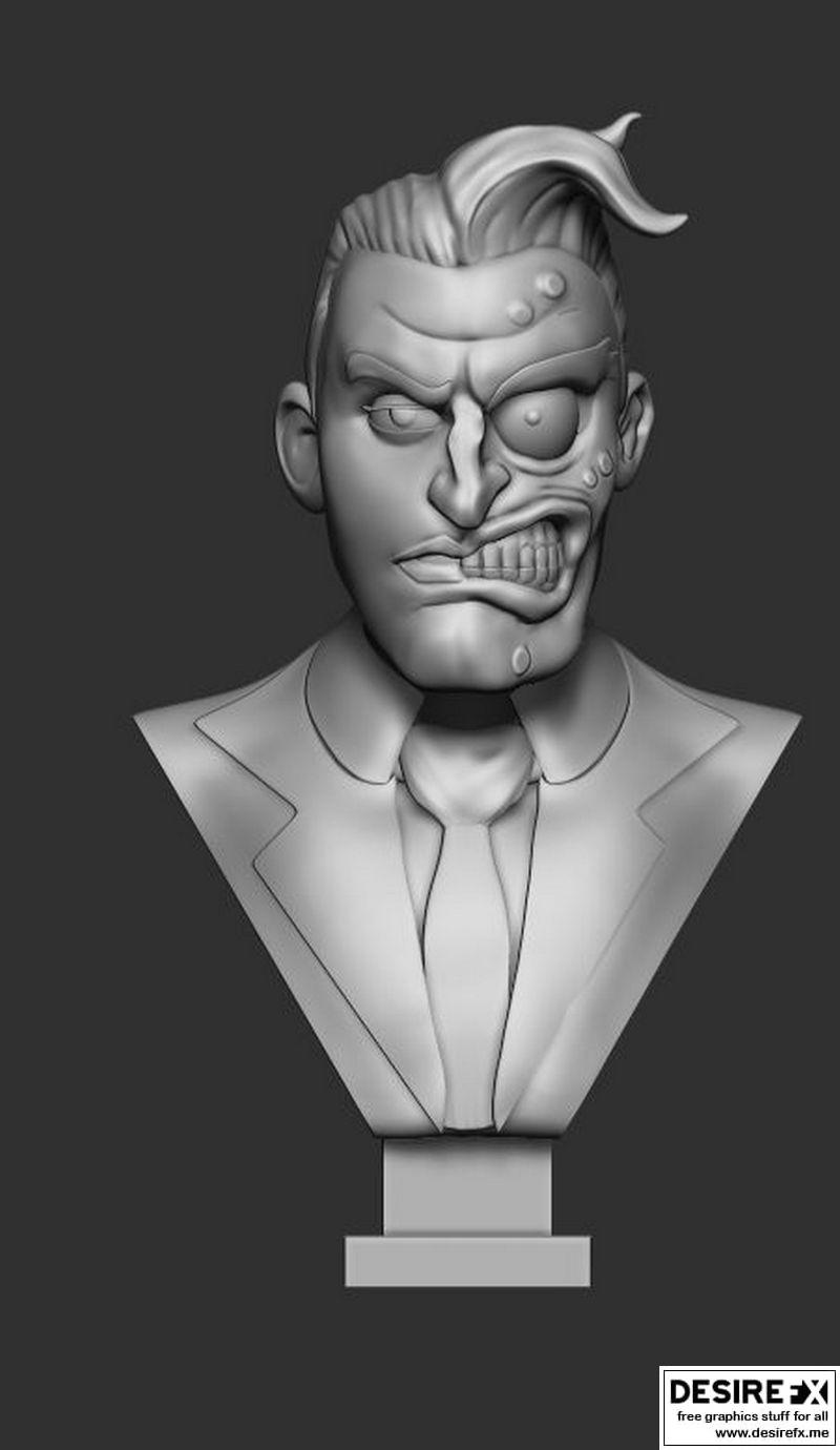 Desire FX 3d models | Two faces batman animated series 3D print model