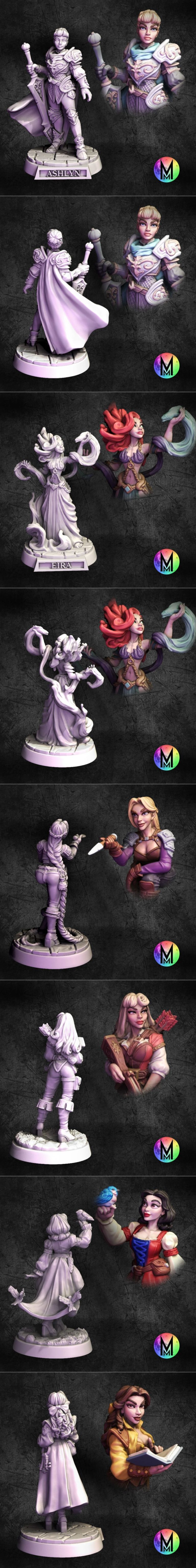 Desire FX 3d models | Fearless Fairytale Princess Pack – 3D Print Model STL
