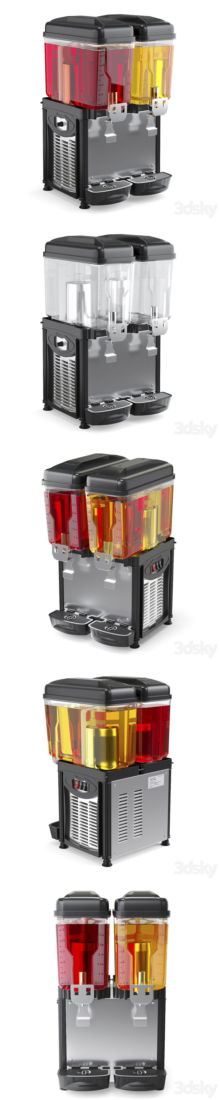 Desire FX 3d models | Avantco D3G-2 Refrigerated Beverage Dispenser ...