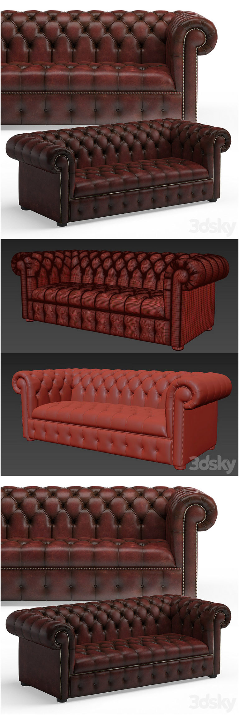 Desire FX 3d models | Chesterfield Sofa – 3D Model