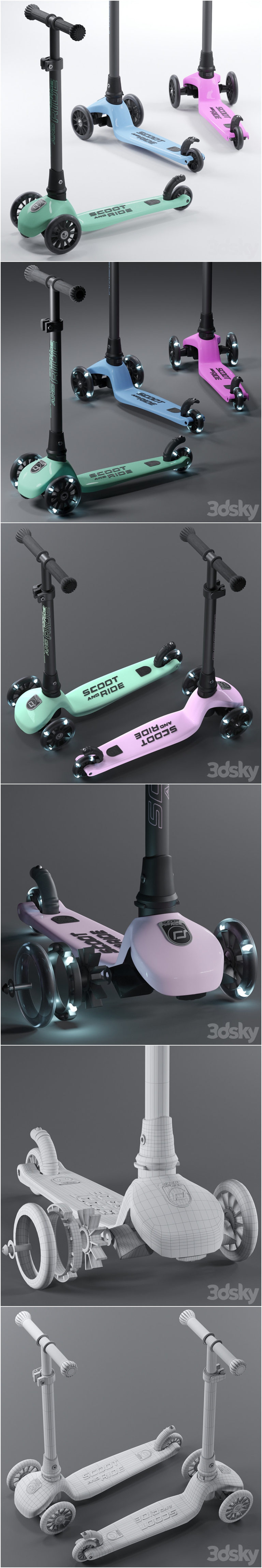 Desire FX 3d models | Children's scooter Scoot and ride – 3D Model