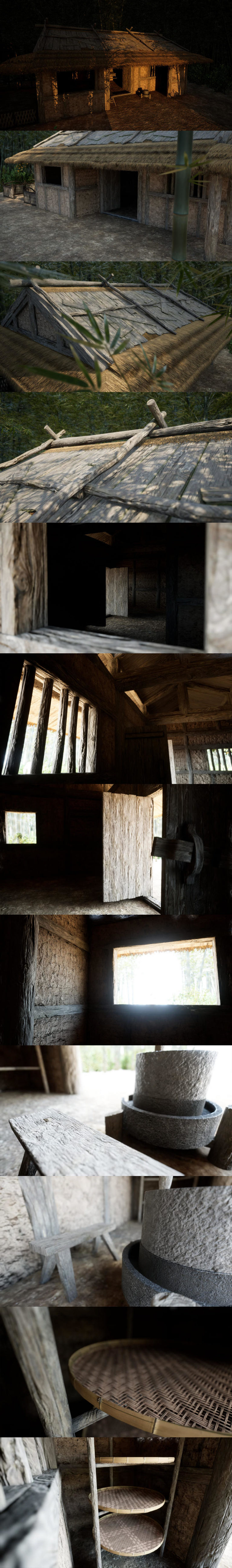 Desire FX 3d models | Chinese Medieval Countryside Farmer House
