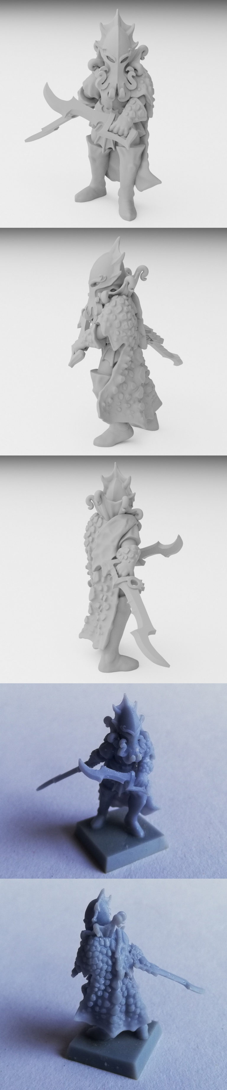 Desire FX 3d models | Dark Elf Kraken Tamer Miniature – 3D Print Model