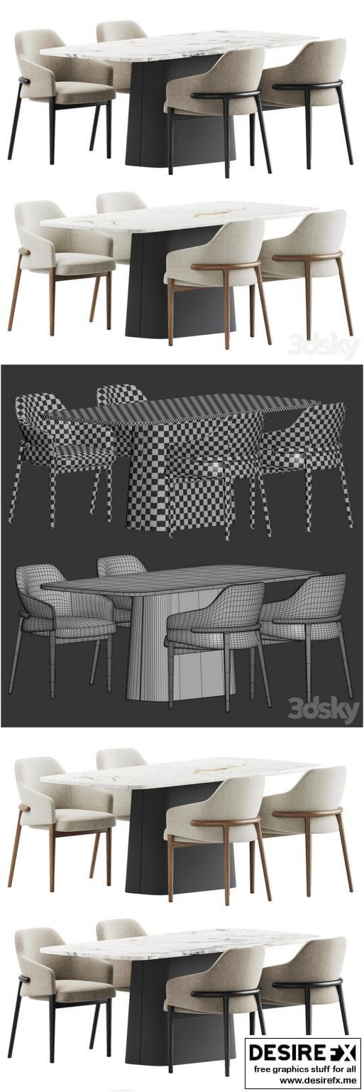 Desire FX 3d models | Dining Set 17 – 3D Model
