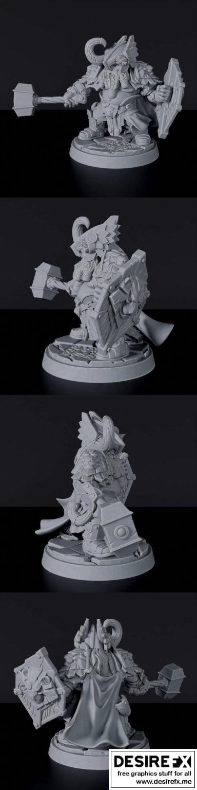 Desire FX 3d models | Dwarf Male Fighter 3 – 3D Print Model