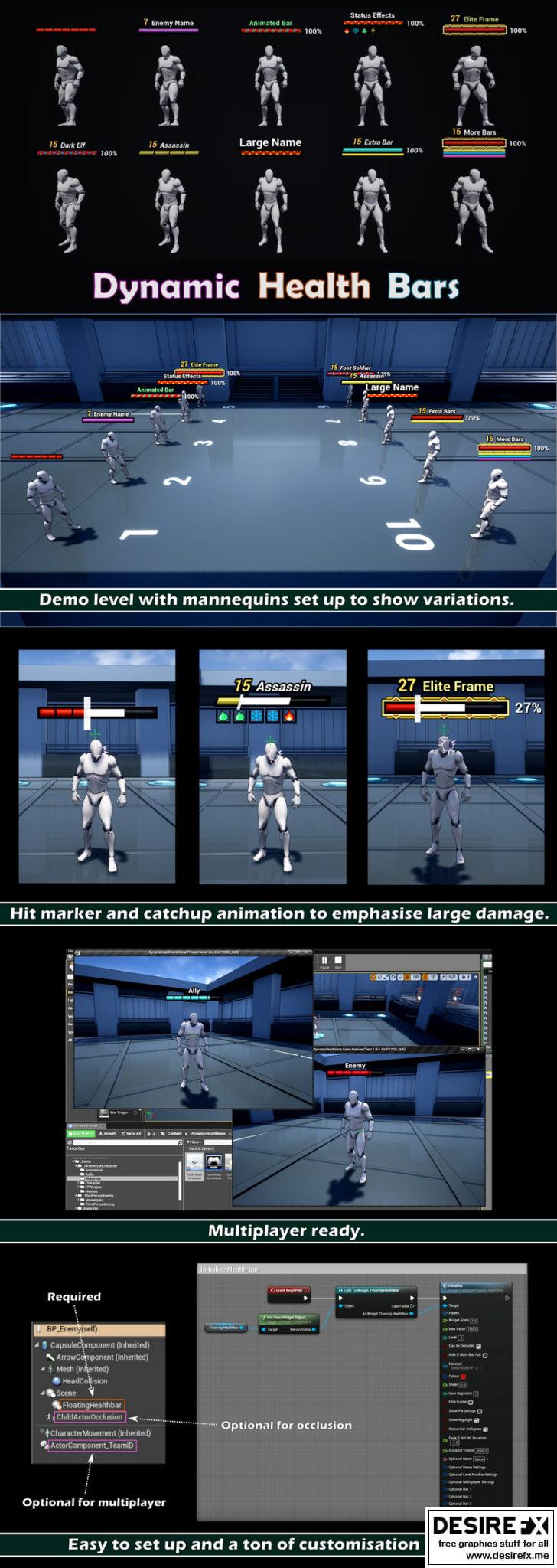 Desire FX 3d models | Dynamic Health Bars