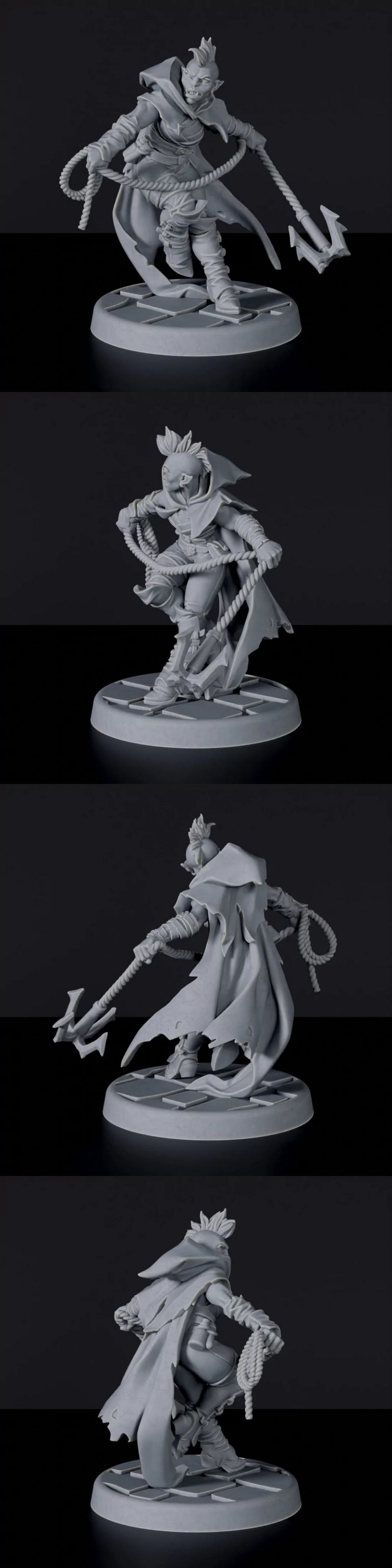 Desire FX 3d models | Half-Orc Female Rogue C – 3D Print Model