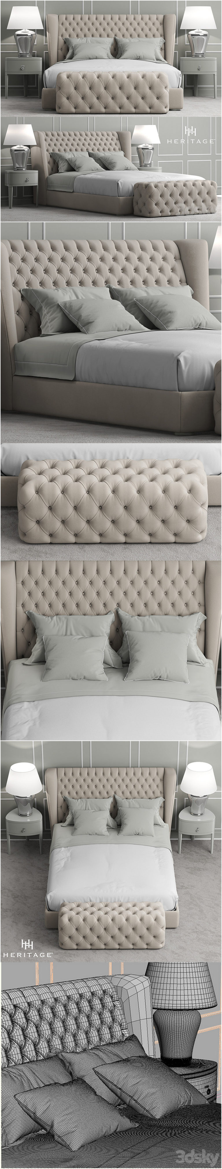 Desire FX 3d models | Heritage Collection Four Seasons Bed – 3D Model