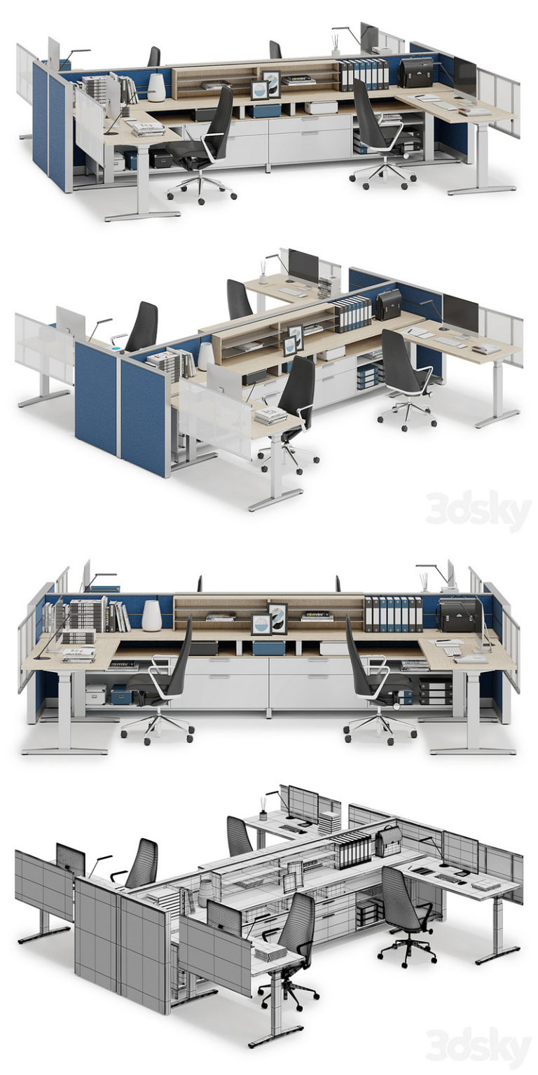 Desire FX 3d models | Herman Miller Canvas Wall (v2) – 3D Model
