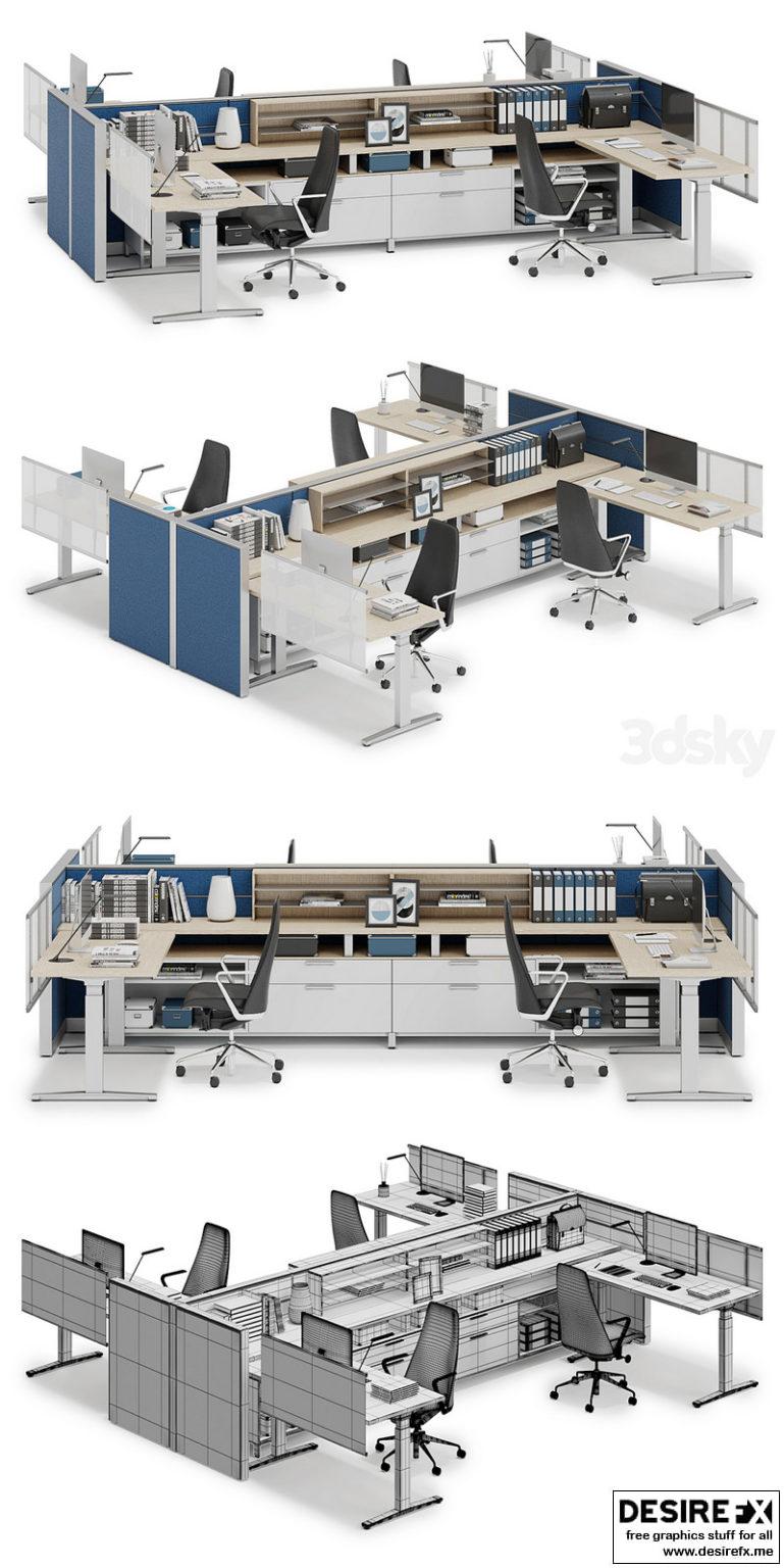 Desire FX 3d models | Herman Miller Canvas Wall (v2) – 3D Model