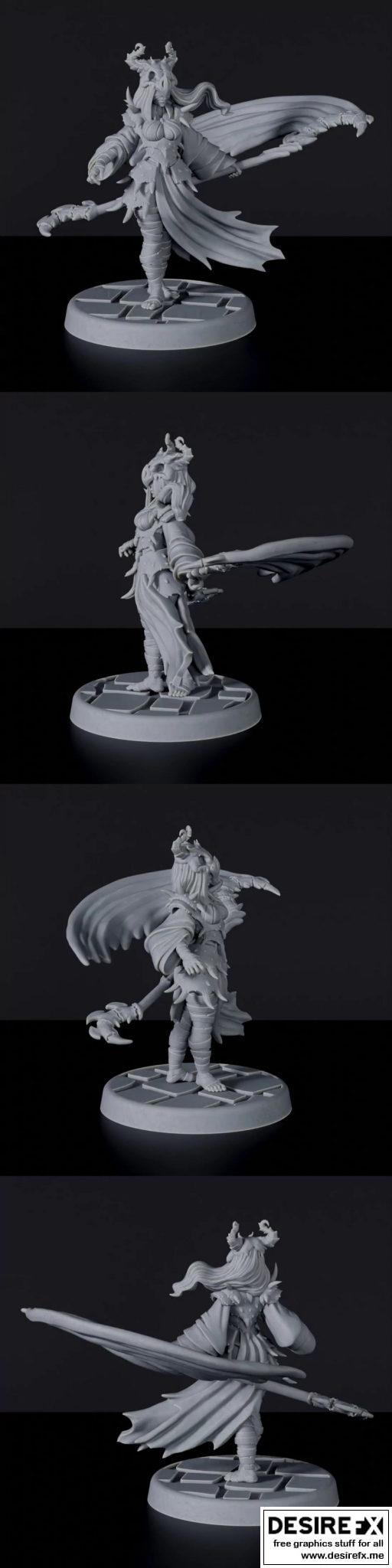 Desire FX 3d models | Human Female Warlock C – 3D Print Model