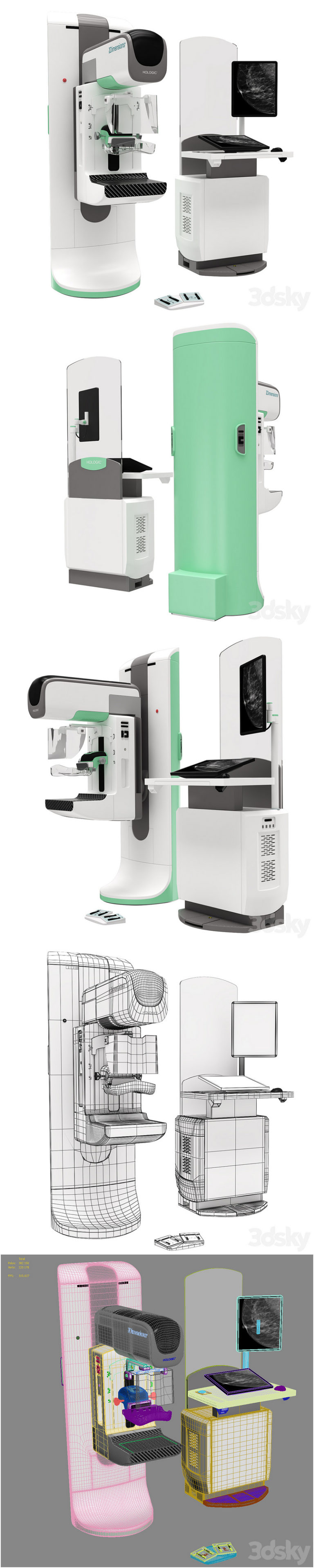 Desire FX 3d models | Mammography System 3Dimensions – 3D Model