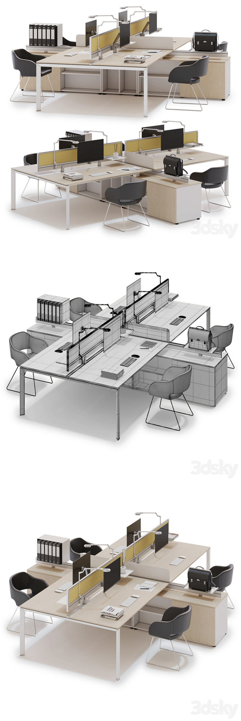 Desire FX 3d models | Office workspace LAS 5TH ELEMENT (v4) – 3D Model
