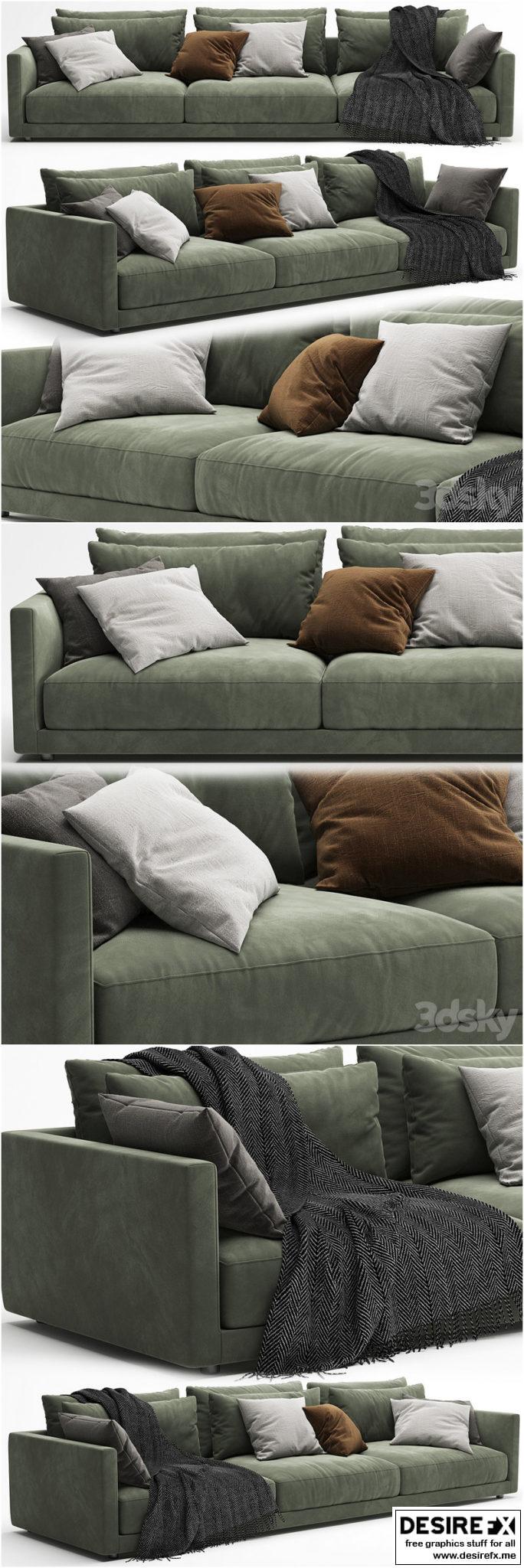 Desire FX 3d models | Poliform Bristol Sofa – 3D Model