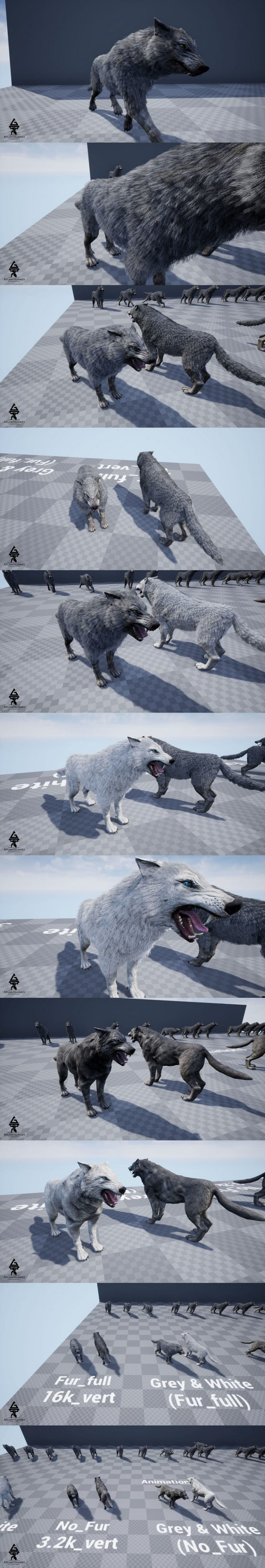 Desire FX 3d models | ROG Creatures – Wolf