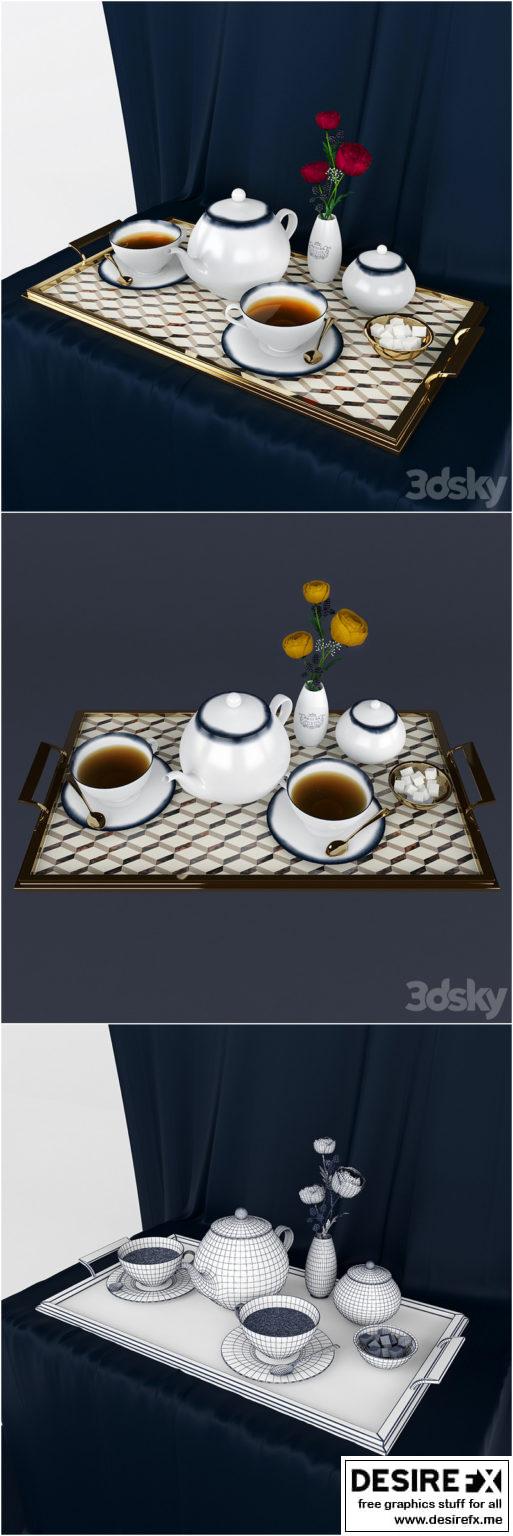 Desire FX 3d models | Tea service – 3D Model