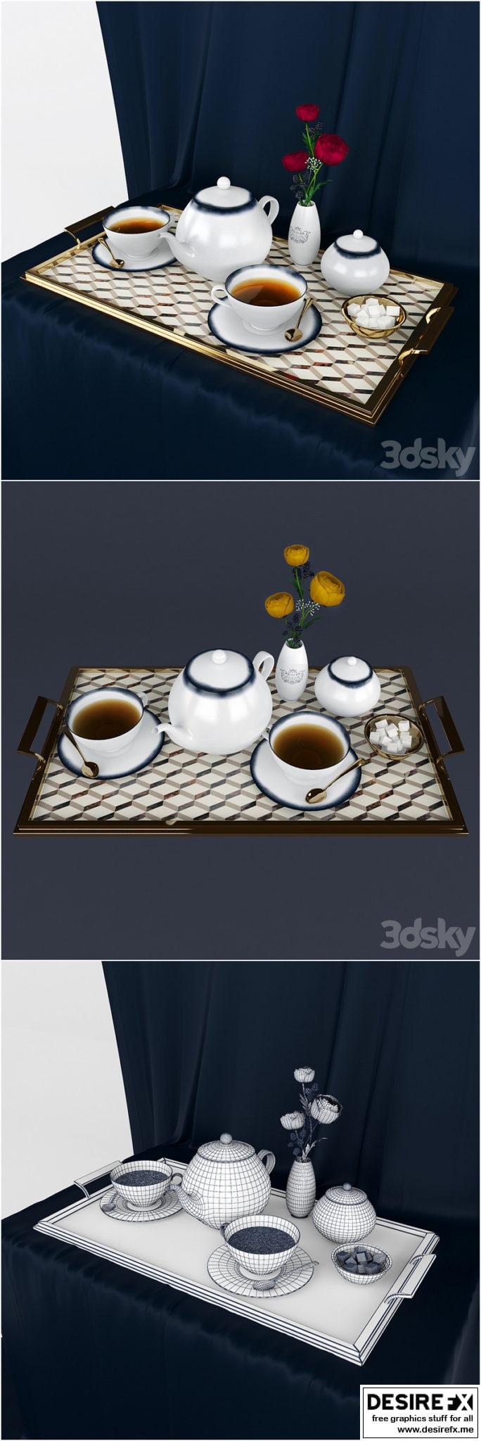 Desire FX 3d models | Tea service – 3D Model