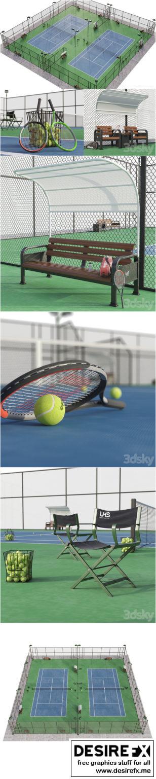 Desire FX 3d models | Tennis court, sport – 3D Model