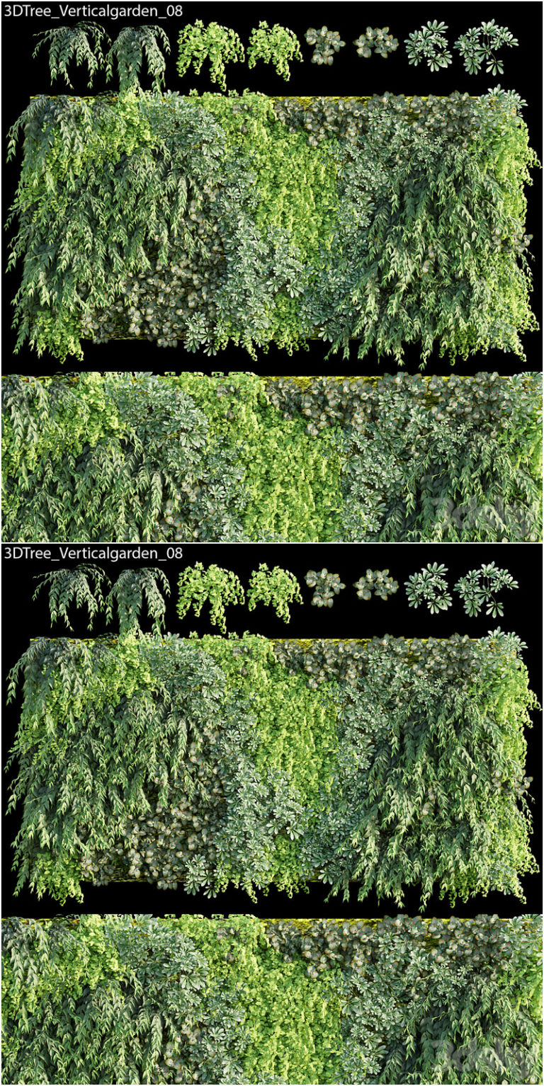 Desire FX 3d models | Vertical garden – Green wall 08 – 3D Model