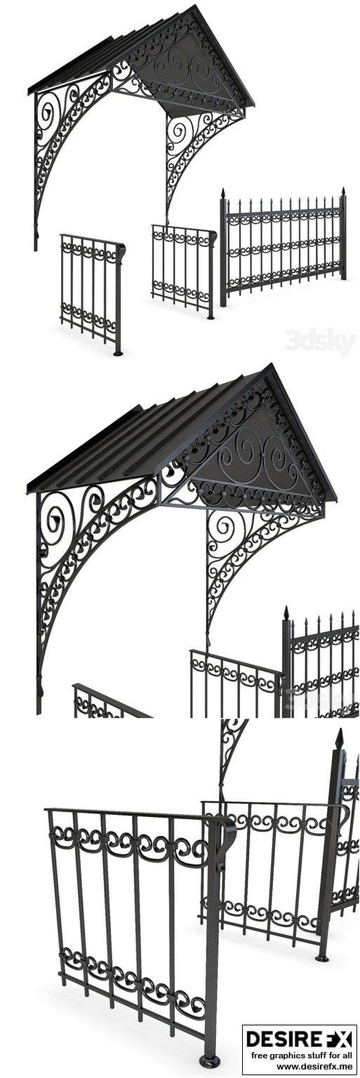 Desire FX 3d models | Visor and fencing made of forging – 3D Model