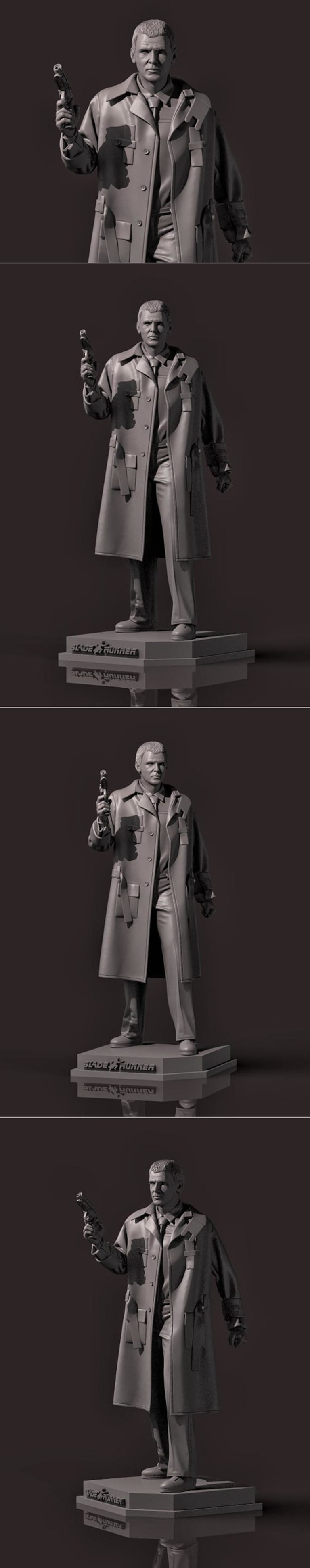 Desire FX 3d models | Rick Deckard From Blade Runner – 3D Print Model STL