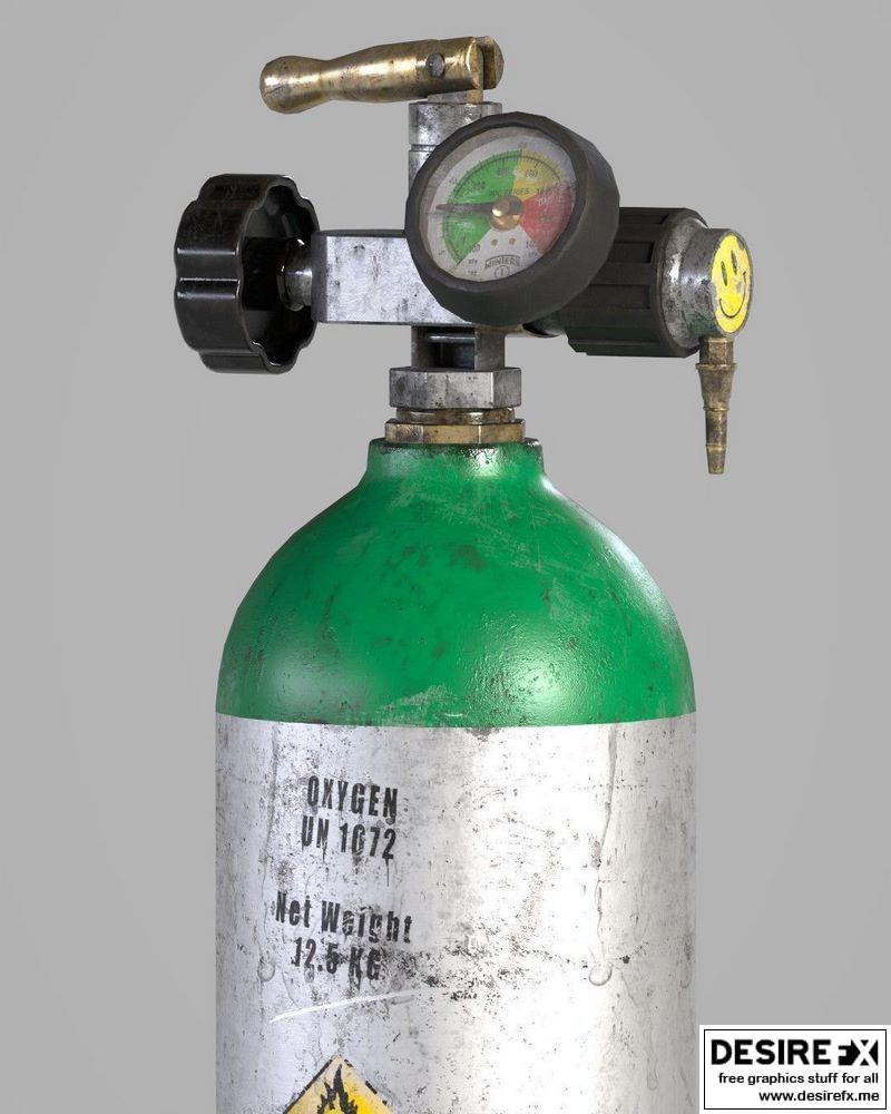 Desire FX 3d models | Oxygen Tank Low-poly 3D model