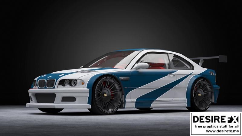 Desire FX 3d models | BMW M3 GTR NFS Most Wanted Black Edition