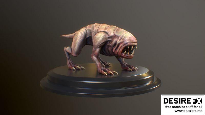 Desire FX 3d models | Monster 2 creature Low-poly 3D model