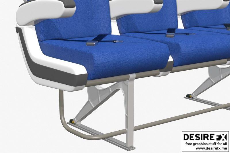 Desire FX 3d models | Airplane Chair V5 Low-poly 3D model
