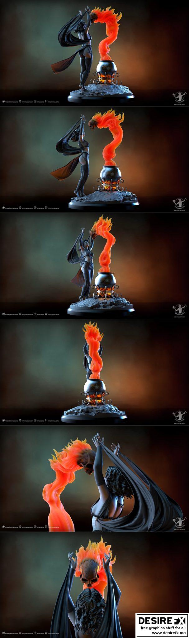 Desire FX 3d models | Ritual Casting – Lyra – 3D Print Model STL