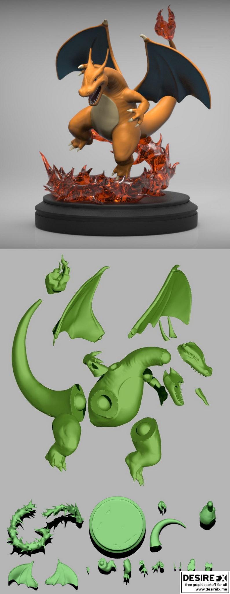 Desire FX 3d models | Charizard – Pokemon – 3D Print Model