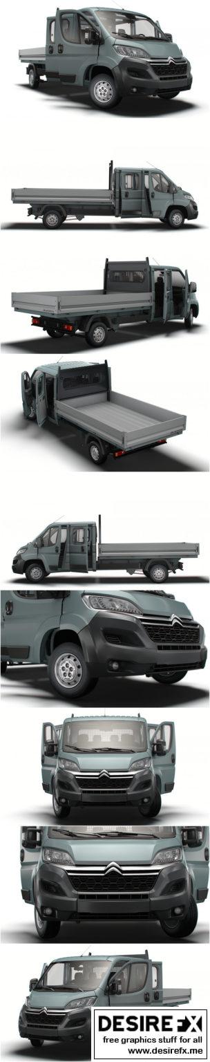 Desire FX 3d models | Citroen Jumper Crew Cab Truck HQInterior 2023 ...