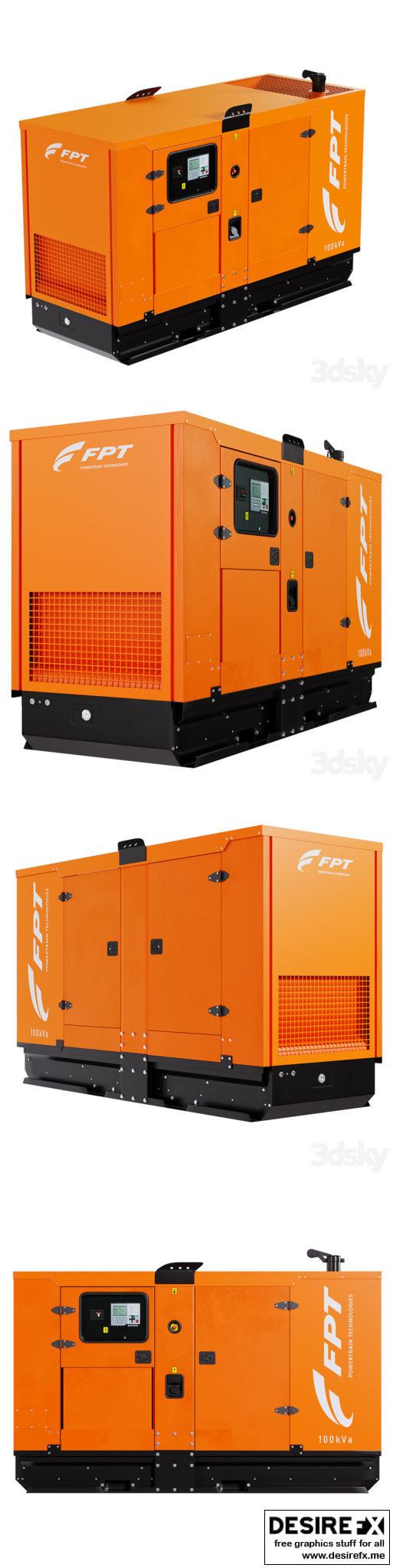 Desire FX 3d models | Diesel Generator FPT GS NEF100 – 3D Model