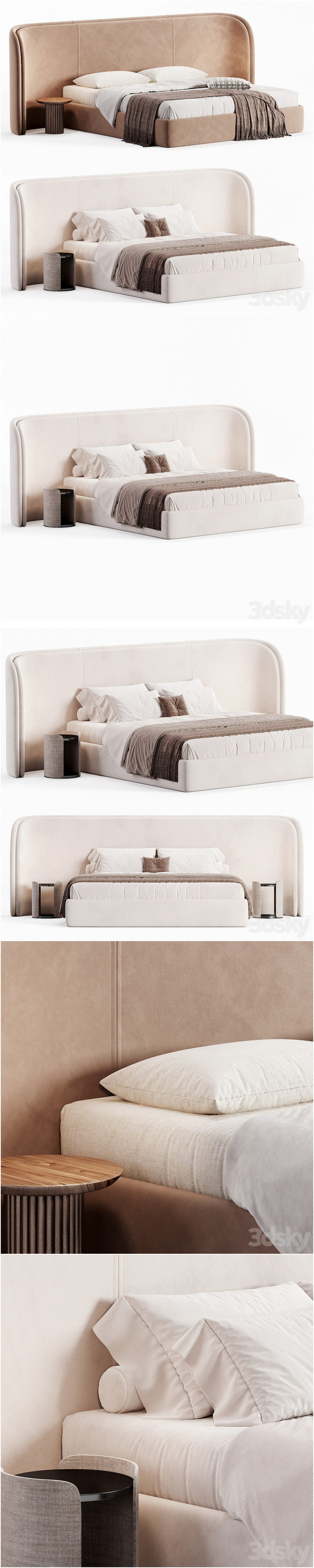 Desire FX 3d models | Double bed Ferrol Bed – 3D Model