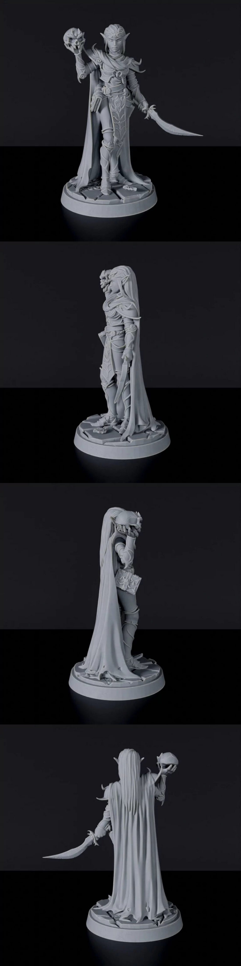 Desire FX 3d models | Elf Female Wizard – 3D Print Model