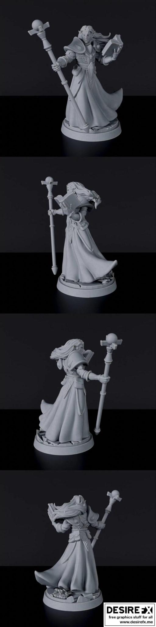 Desire FX 3d models | Elf Mage – 3D Print Model