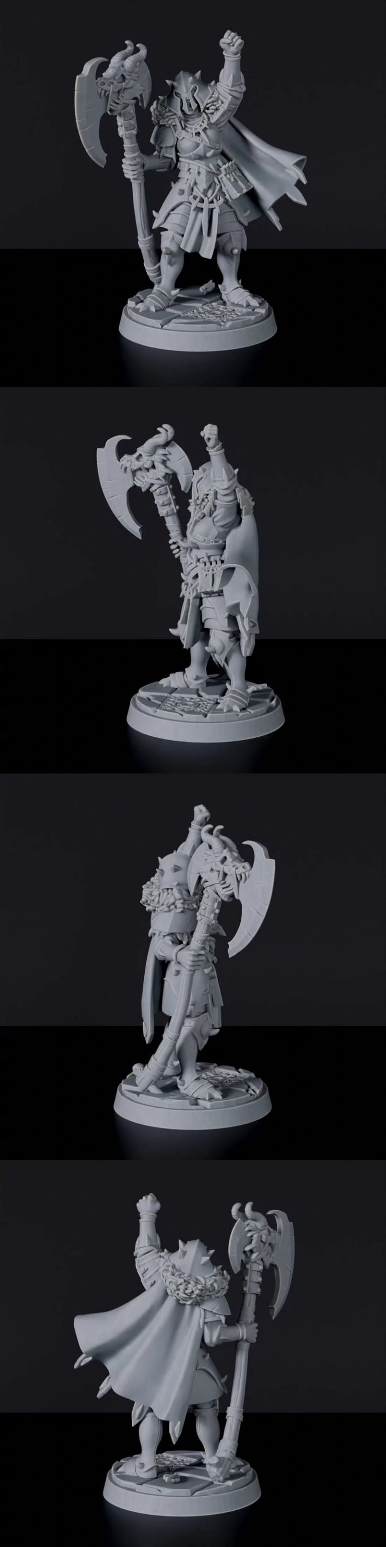 Desire FX 3d models | Half-Orc Female Paladin B – 3D Print Model