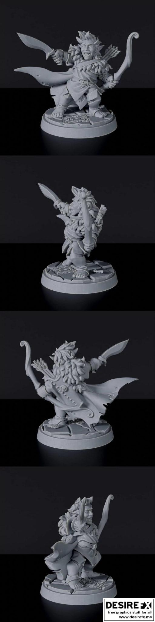 Desire FX 3d models | Halfling Male Ranger 1 – 3D Print Model
