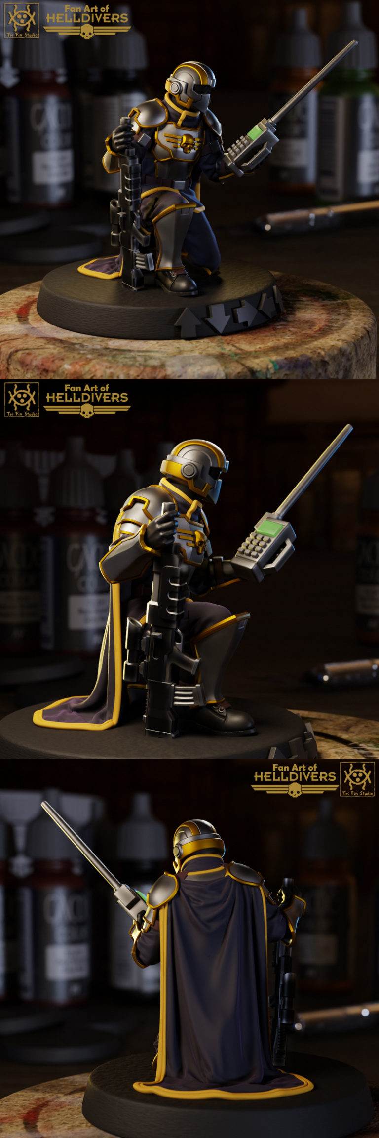 Desire FX 3d models | Helldivers Pose 03 – 3D Print Model