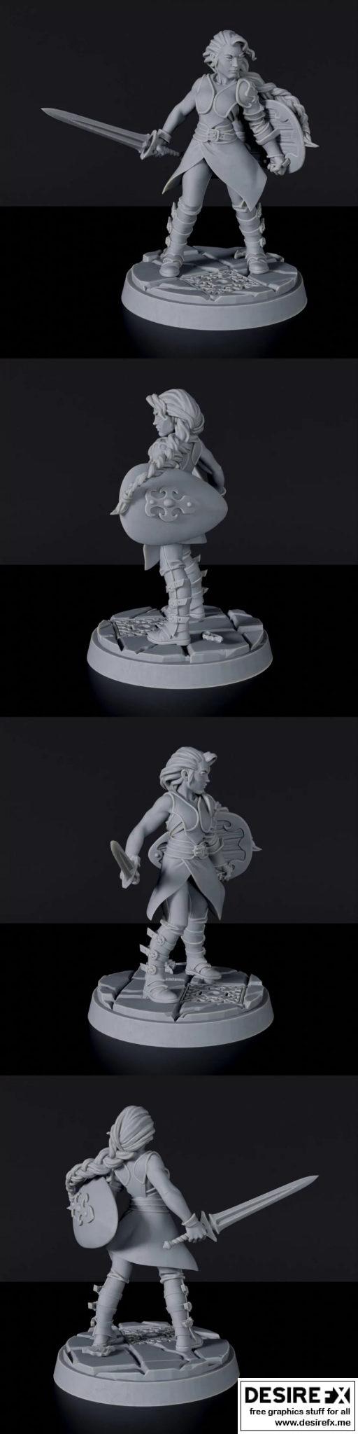 Desire FX 3d models | Human Female Ranger 2 – 3D Print Model