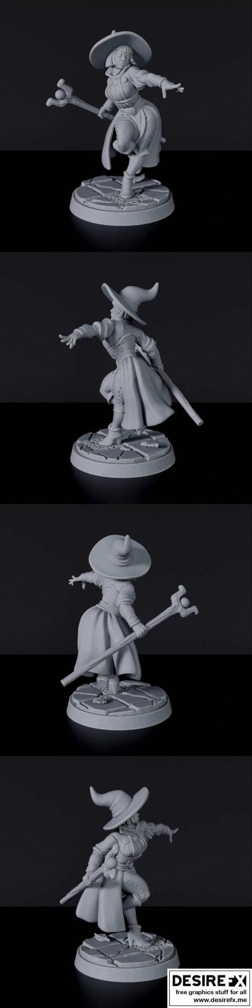 Desire FX 3d models | Human Wizard Female – 3D Print Model
