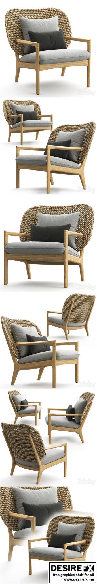 Desire FX 3d models | Kay Low Back Lounge Chair – 3D Model
