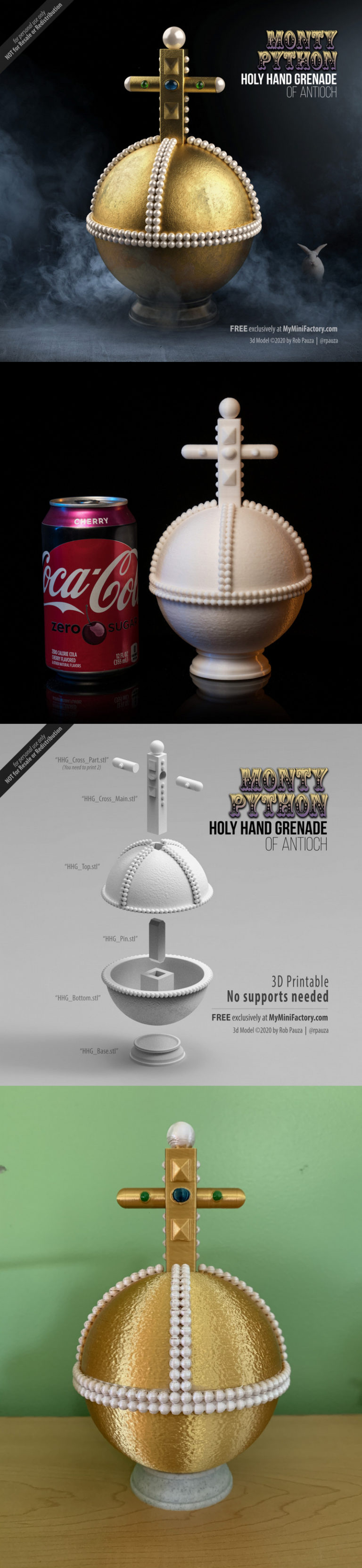 Desire FX 3d models | Monty Python Holy Hand Grenade of Antioch – 3D ...