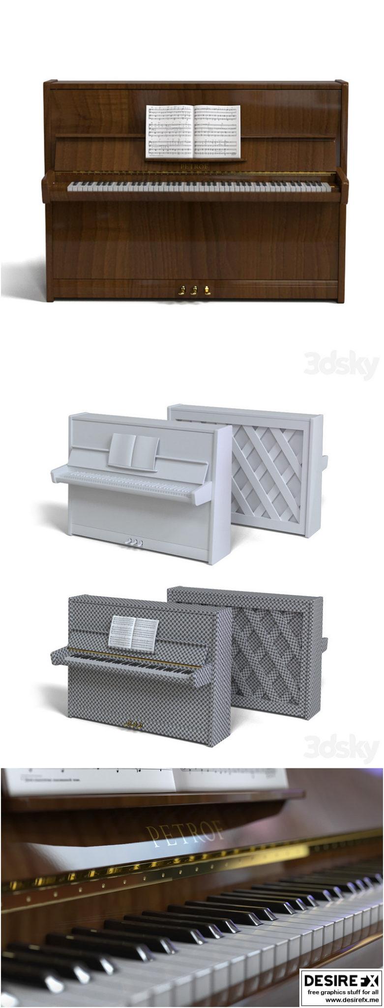 Desire FX 3d models | Piano Petrof – 3D Model