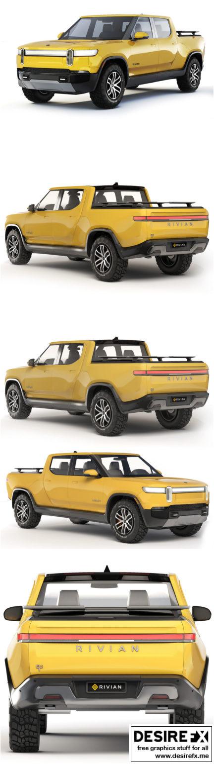 Desire FX 3d models | Rivian R1T UKspec Launch Edition 2022 – 3D Model