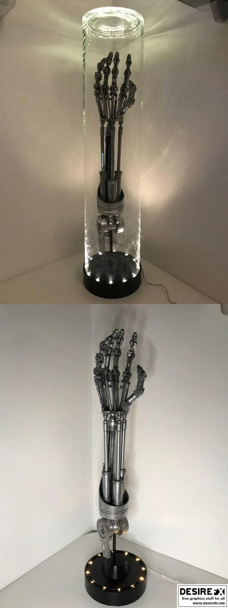 Desire FX 3d models | Terminator Arm Lamp – 3D Print Model