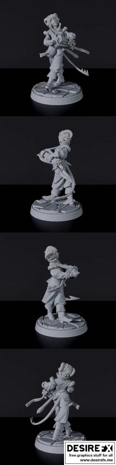 Desire FX 3d models | Tiefling Female Bard – 3D Print Model