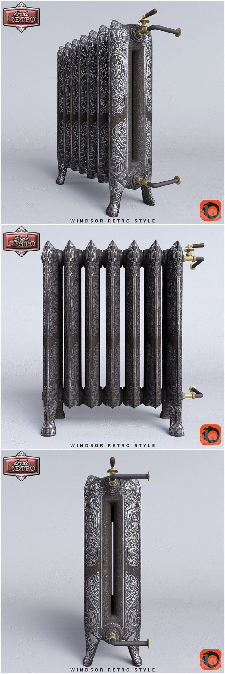 Desire FX 3d models | WINDSOR RETRO STYLE, Radiator – 3D Model