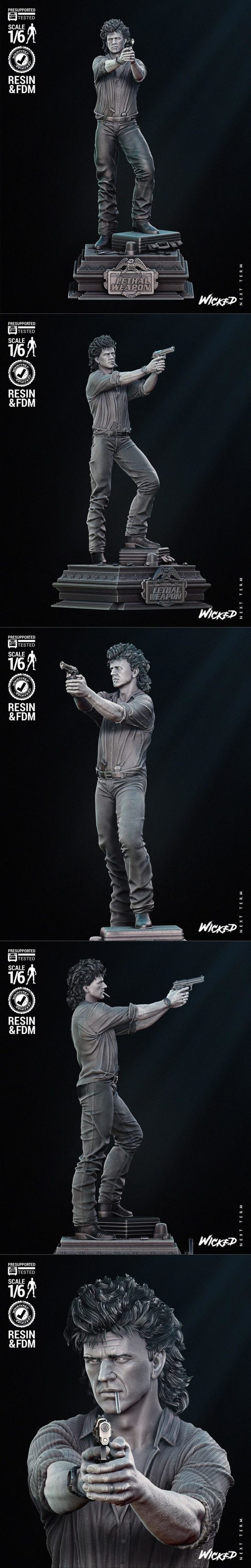 Desire FX 3d models | WICKED – Riggs Sculpture – 3D Print Model STL