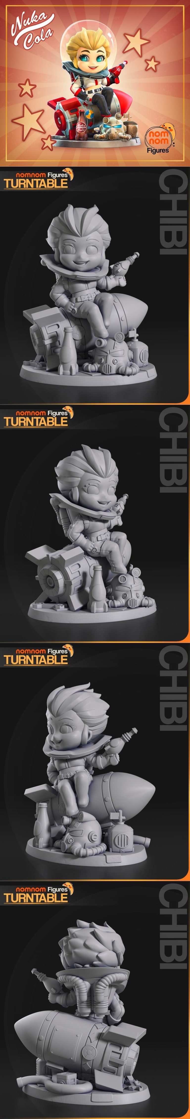 Desire FX 3d models | Nomnom Figures – Chibi Nuka Girl from Fallout 4 ...
